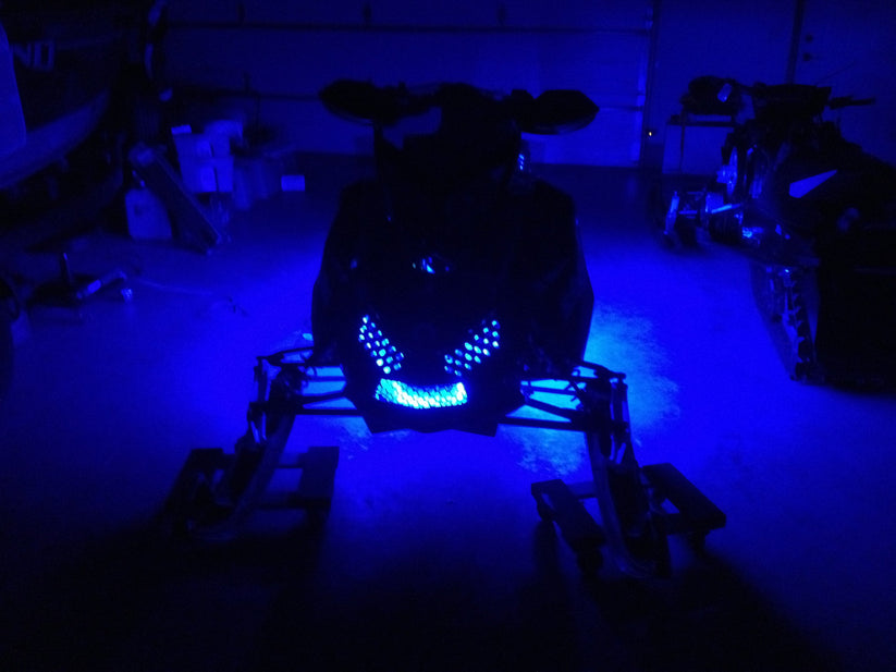 BLUE Snowmobile LED Under glow Strip lighting underglow spool 5050 SMD ...